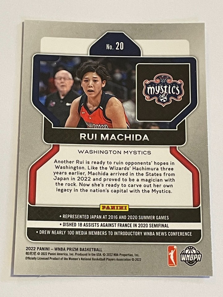 2022 Panini WNBA Prizm Basketball #20 - Rui Machida RC - Washington ...