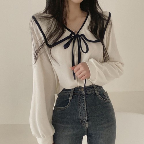 Chemise femme à manches longues à la mode avec grand col pour diverses occasio | eBay