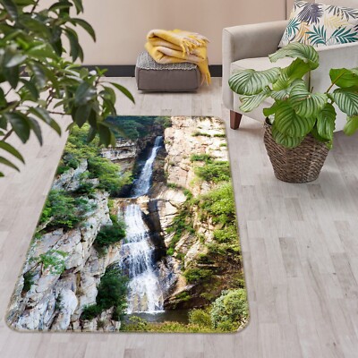 3D Mountain Waterfall NBC2406 Game Rug Mat Elegant Photo Carpet Mat Fay ...