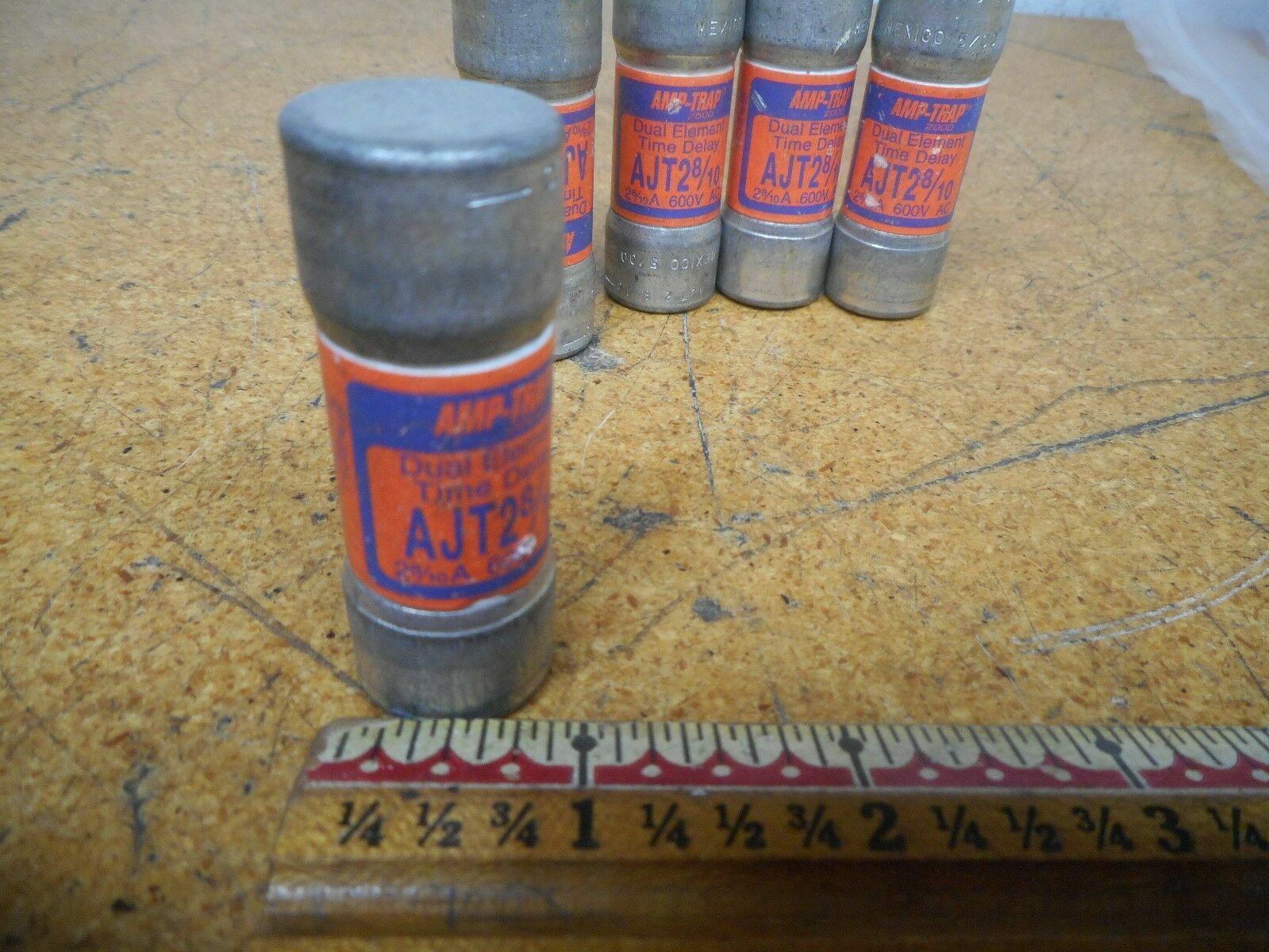 Amp-Trap AJT2-8/10 Dual Element Time Delay Fuses 2-8/10A 600VAC Used ...