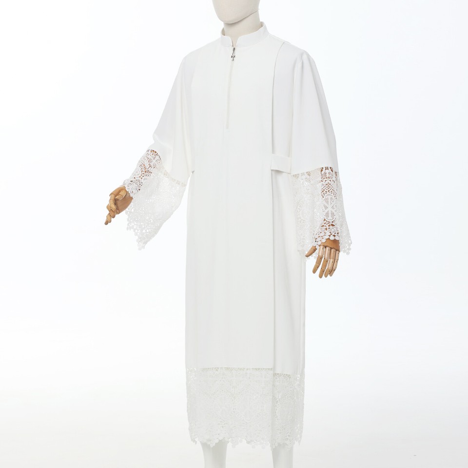 Catholic Clergy Alb with Lace Bands for Men Mass Liturgical Priest ALB ...