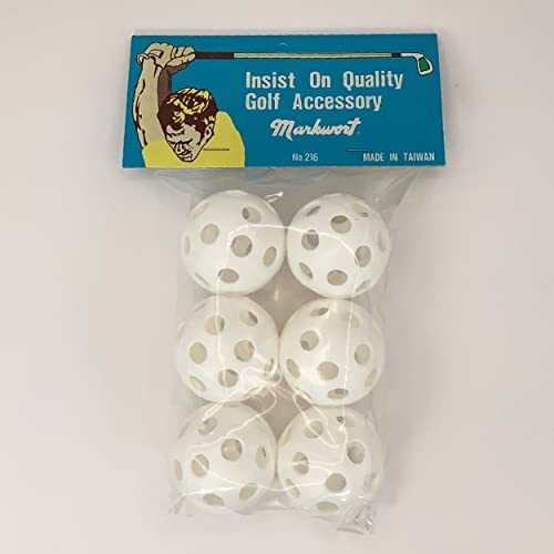 Markwort 5-Inch Traditional Style Pliable Plastic Practice Golf Balls ...