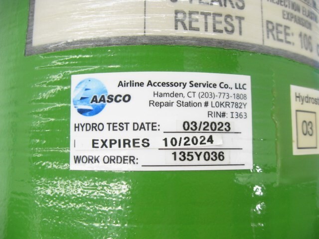 Avox Aviation Oxygen Cylinder / Bottle with Regulator Valve - PN ...