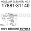 1788131140 Genuine Toyota HOSE, AIR CLEANER, NO.1 17881-31140 | eBay