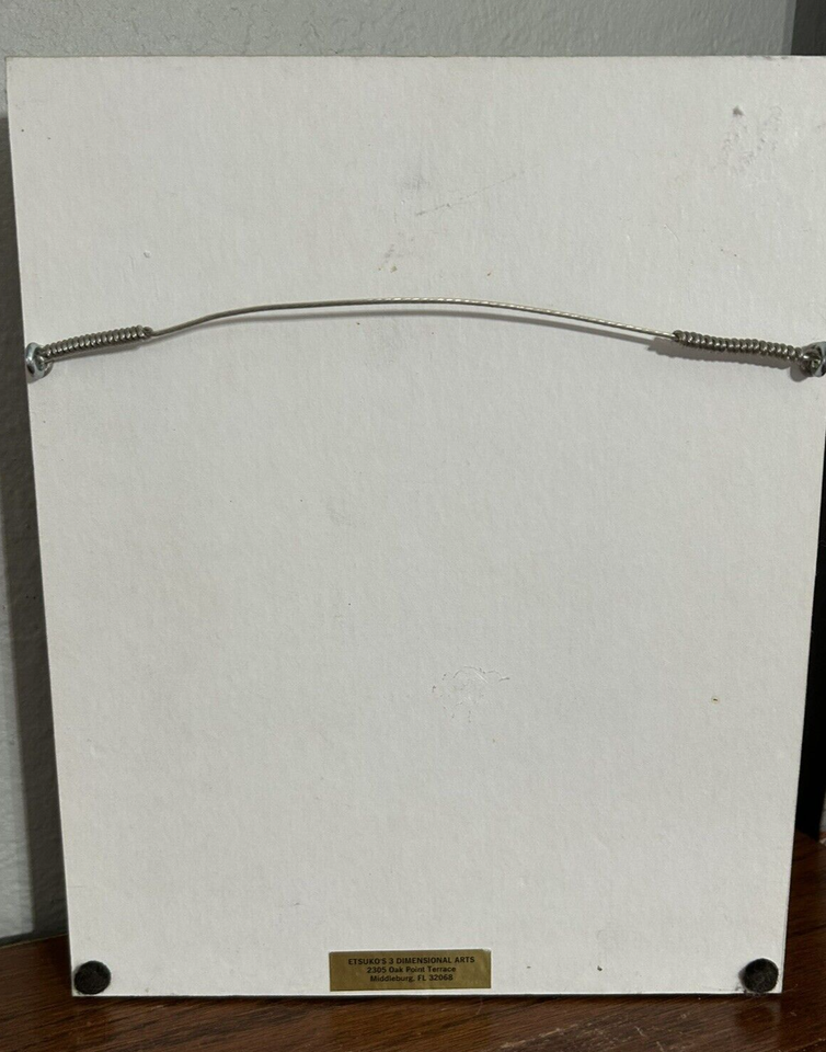 Vintage 3D Japanese Geisha Girl Shadow Box Picture Wall Art Hanging ...