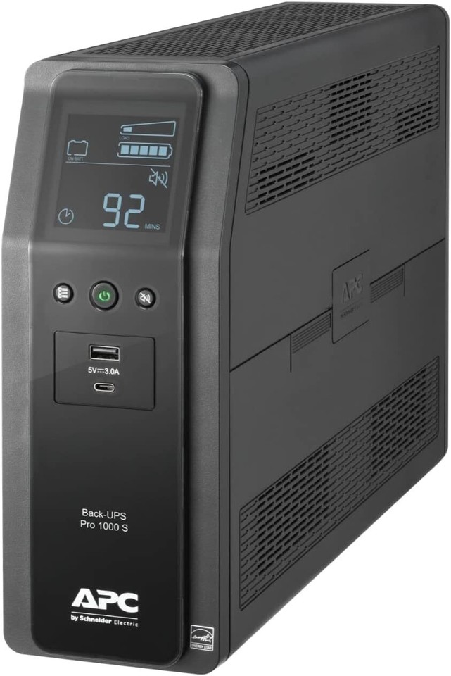 APC BR1000MS Back-UPS Pro BR - UPS - AC 120 V - 600 Watt - 1000 VA ...