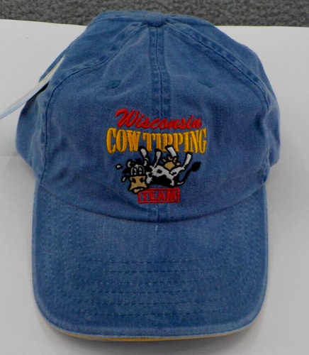 Royal Resortwear Baseball Cap One Size Blue "Wisconsin Cow Tipping Team ...