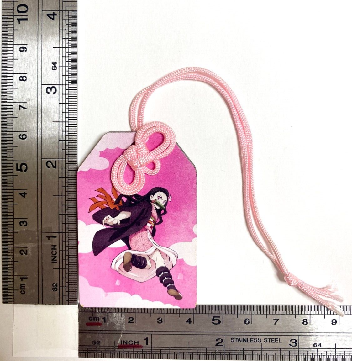 Nezuko Kamado Demon Slayer Kimetsu no Yaiba Wooden Keychain Strap ...