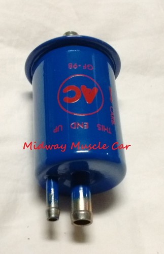 NEW blue with red AC delco logo GF-98 fuel filter Chevy Chevelle ...