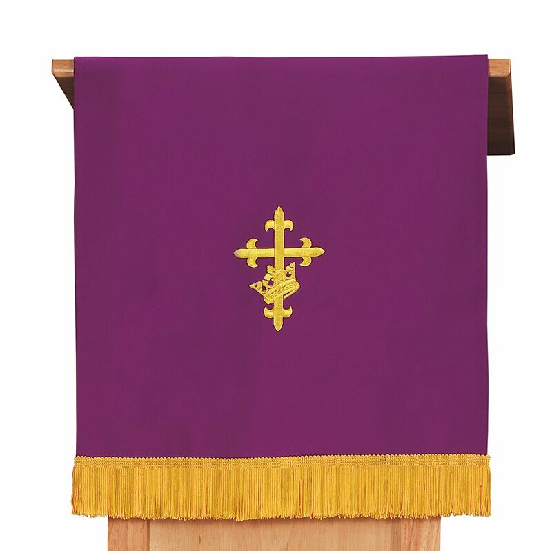 PURPLE & GREEN 3-PIECE PARAMENT SET: ALTAR FRONTAL + PULPIT FALL ...