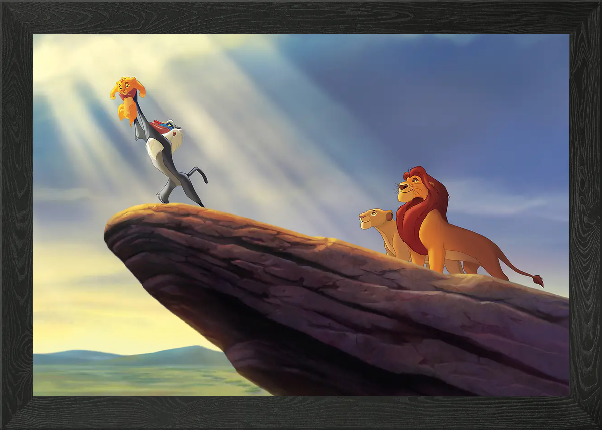 The Lion King Iconic Scene Framed Wall Art Poster Canvas Print Picture ...