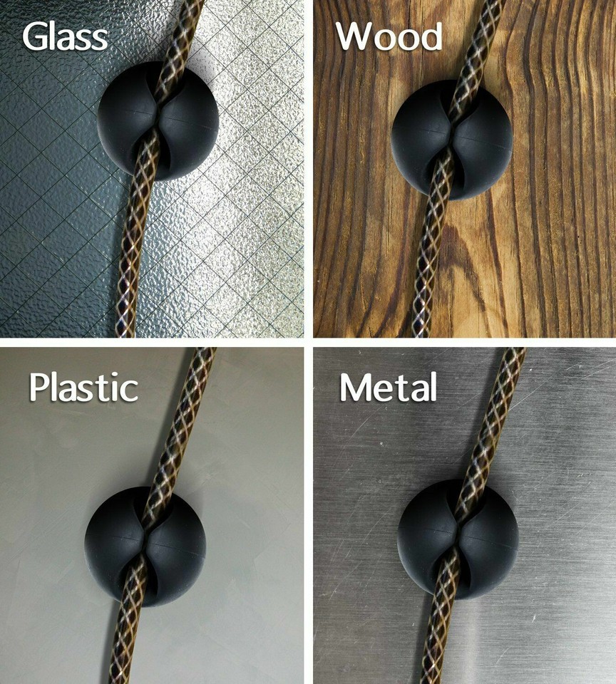 26PCS Cable Reel Organizer Clip Charger Desktop Wire Clamp Power Cord ...