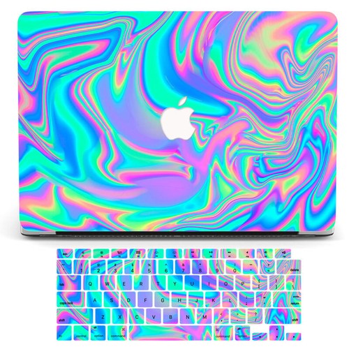 Laser Color Case+Keyboard Cover For Macbook M4 Pro 14 16 M3 Air 13 15 ...