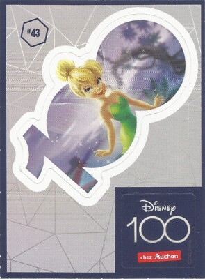 AUTOCOLLANT STICKER AUCHAN 100 ANS DE MAGIE DISNEY PETER PAN FEE ...