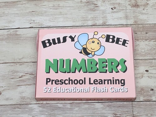 NUMBERS - Busy Bee Preschool Learning - 52 Educational Flash Cards | eBay