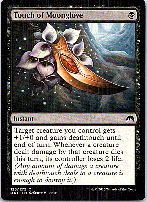 Touch Of Moonglove Magic The Gathering Magic Origins Light Play | eBay