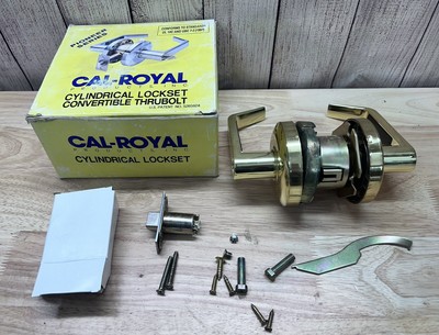 Cal-Royal SL20 Cylindrical Lockset Convertible Thrubolt US3 Finish ...