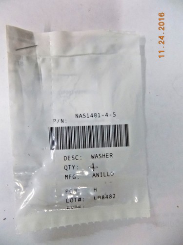 NEW WASHER PN#NAS1401-4-5 (sold 4 in a pkg.) WITH 8130-3 TAG | eBay