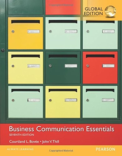 BUSINESS COMMUNICATION ESSENTIALS, GLOBAL EDITION *Excellent Condition ...