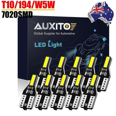 10X AUXITO T10 W5W 194 168 Car Interior Wedge LED Map Dome Bulb Glove ...