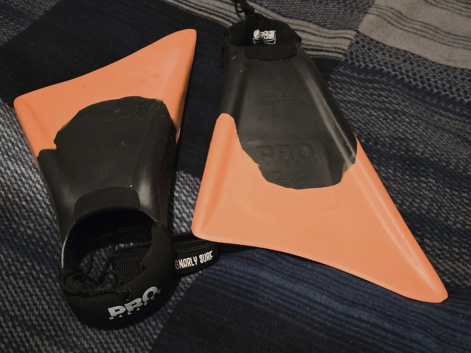 Churchill, Original Swimfins, PRO Makapuu, Orange & Black, | eBay UK