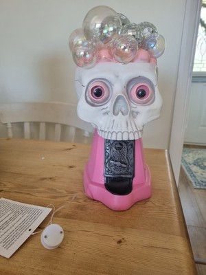 Tk Maxx homsense Halloween Light Up Skull Gumball Machine Iridescent ...