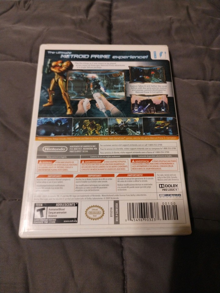 Metroid Prime Trilogy Nintendo Wii Good Condition CIB! 45496901677| eBay