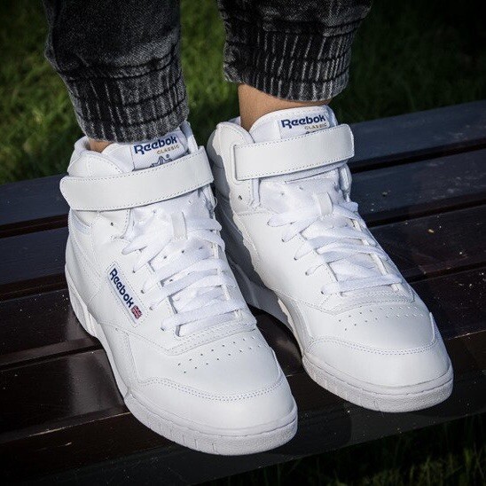 Reebok Exo Fit Hi Men's Training Shoe Sneaker Athletic White #477 #0108 ...