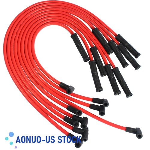 Chevy SBC BBC 383 400 350 454 V8 HEI Spark Plug Wires Set 90 to ...