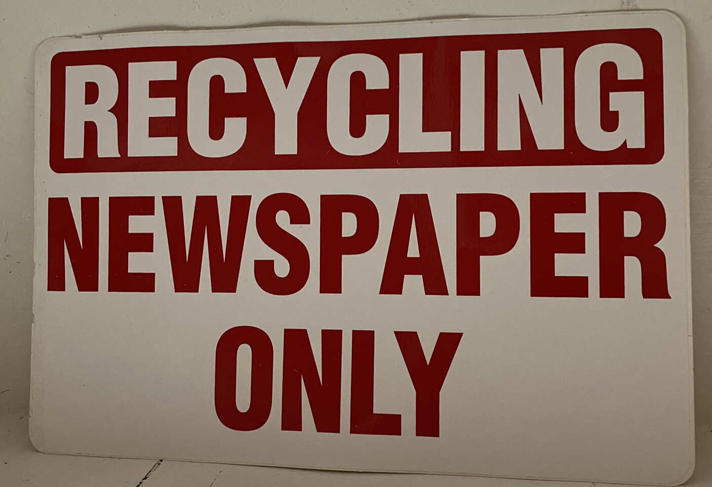 Recycling Newspaper Only Vinyl Sticker/Decal 8.5”x 5.5” Free US ...