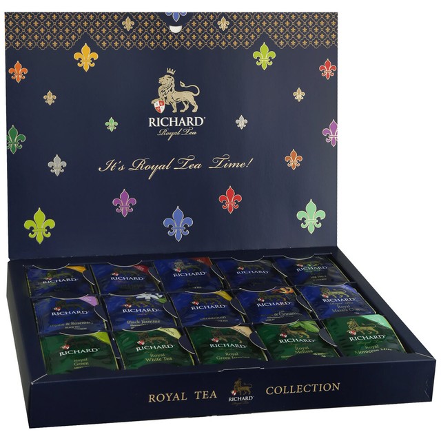 Richard Royal Tea Collection Assorted 120 Sachets 15 Varieties Gift Box ...
