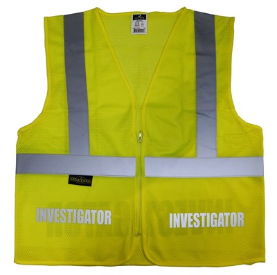 Investigator safety vest with REFLECTIVE design, High Visibility vest ...