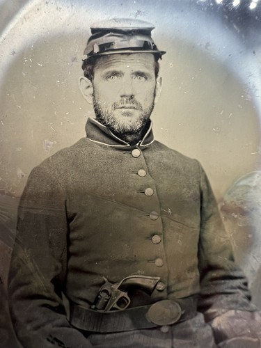 Ambrotype of Civil War Soldier with Gun in Belt | eBay