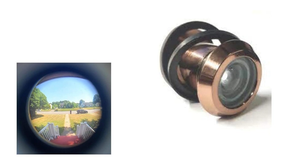 Brass 360 Degree Door Eye Viewer Main Doors Peep Hole Security Eye ...