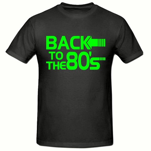 Back To The 80's Men's Funny Slogan T-Shirt,SM-3XL,(black)Tee Shirt ...