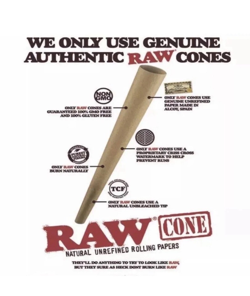 RAW Classic PEACEMAKER Size Pre-Rolled Cone +Raw Torch Phoenix Extendo ...