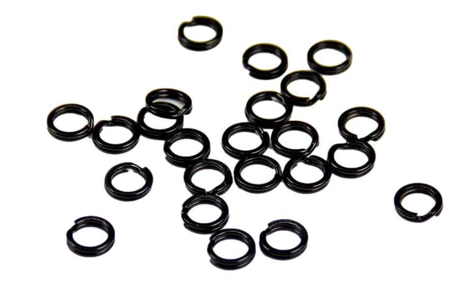 Strong Black Flat Split Rings - Lure/Sea Fishing Rigs Fishing/Craft ...