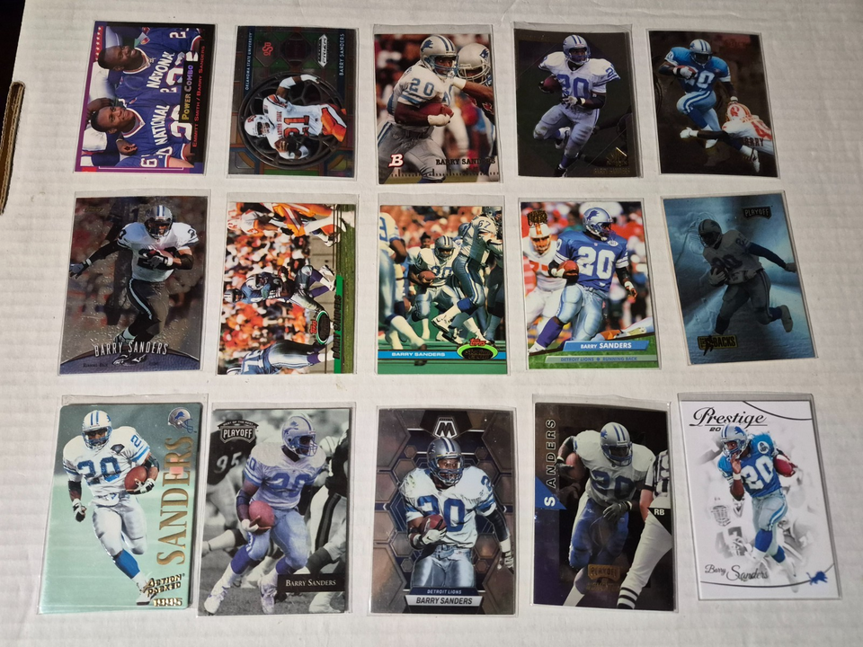 90+ Barry Sanders cards with Inserts very nice cards | eBay