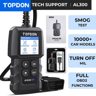 Topdon OBD2 Car Diagnostic Scan Tool Fault Code Reader Reset Engine ...