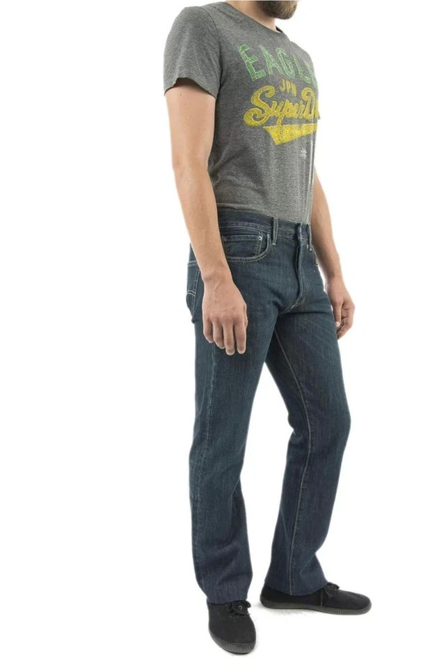 Levis Mens 501 Original Style Jeans Dirty Wash Blue Regular Denim 00501 ...