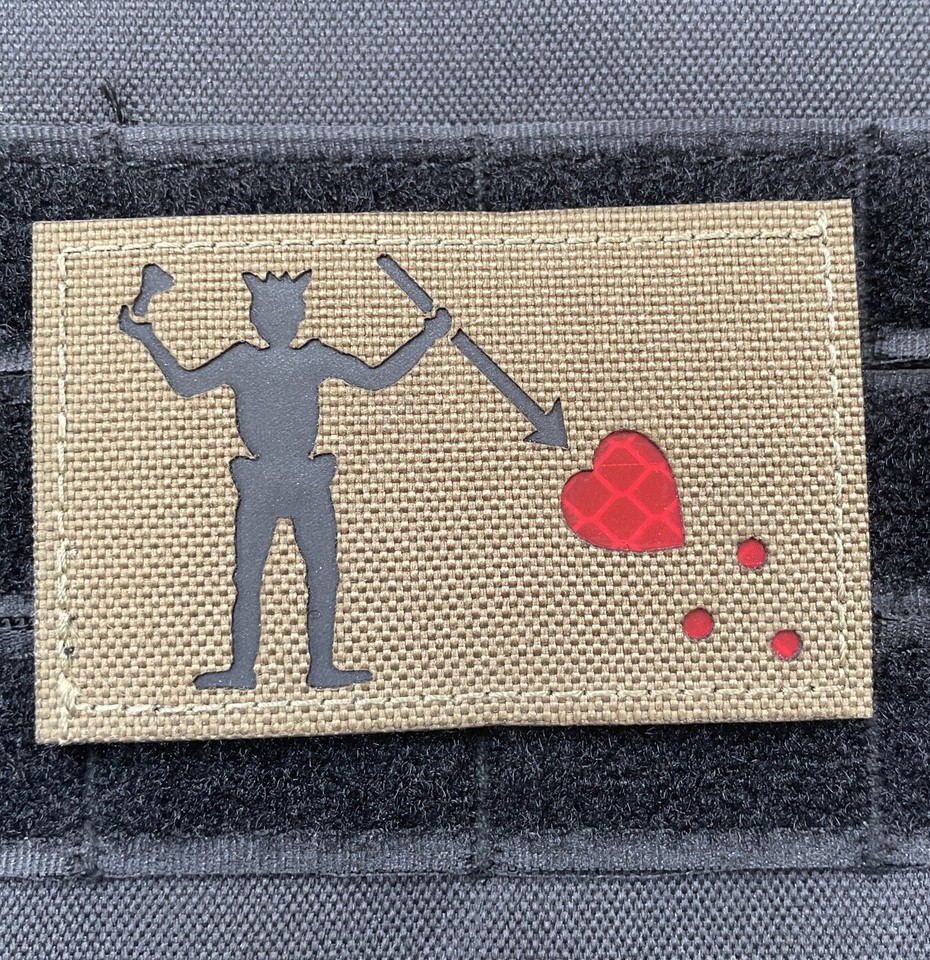 Blackbeard Pirate navy Seal DEVGRU Tactical morale IR Patch Hook Loop 3 ...