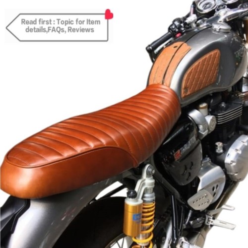 THRUXTON R (Real Leather)SEAT for Triumph Thruxton(R)Thruxton 1200 (RS ...