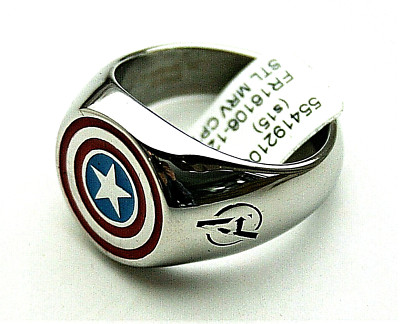 Marvel Captain America Shield Avenger Stainless Steel Ring New NOS 2018 ...