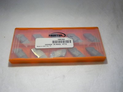 Hertel Carbide Double Grooving Inserts IR-4062L Grade HT10 Qty 10 ...