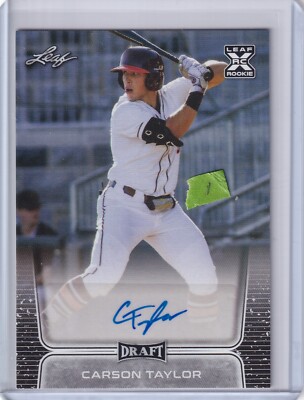 Carson Taylor 2020 Leaf Draft Base Autograph BA-CT2 *****1***** | eBay