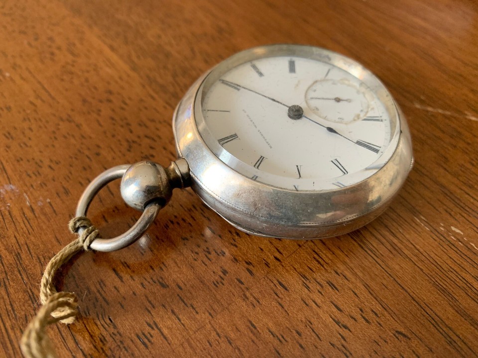 Key Wind & Set 1871 Elgin JT Ryerson 18S 7J Grade 55 Pocket Watch Great ...