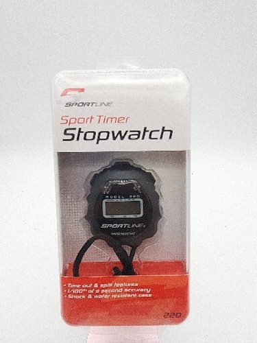 Sportline Sport Timer Stopwatch Model 220 With Battery 1/100th Sec.——-9 ...