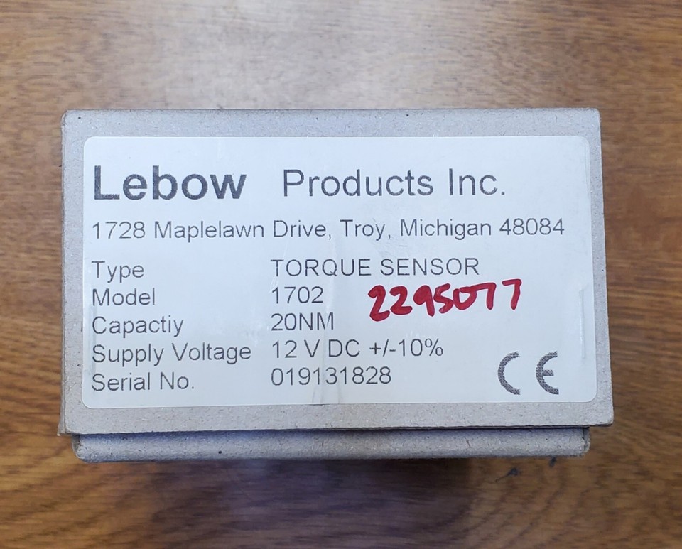 Lebow Products Inc. Torque Sensor 1702-20NM | eBay