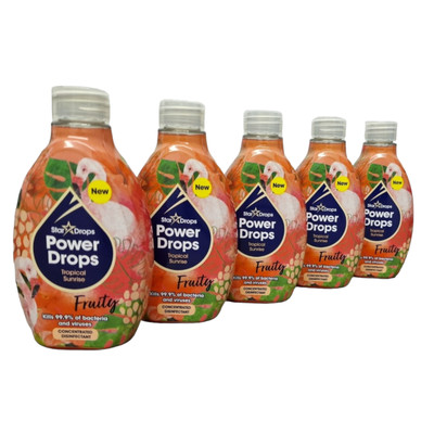 STAR DROPS - Power Drops Fruity Tropical Sunrise - Value Pack of x5 ...