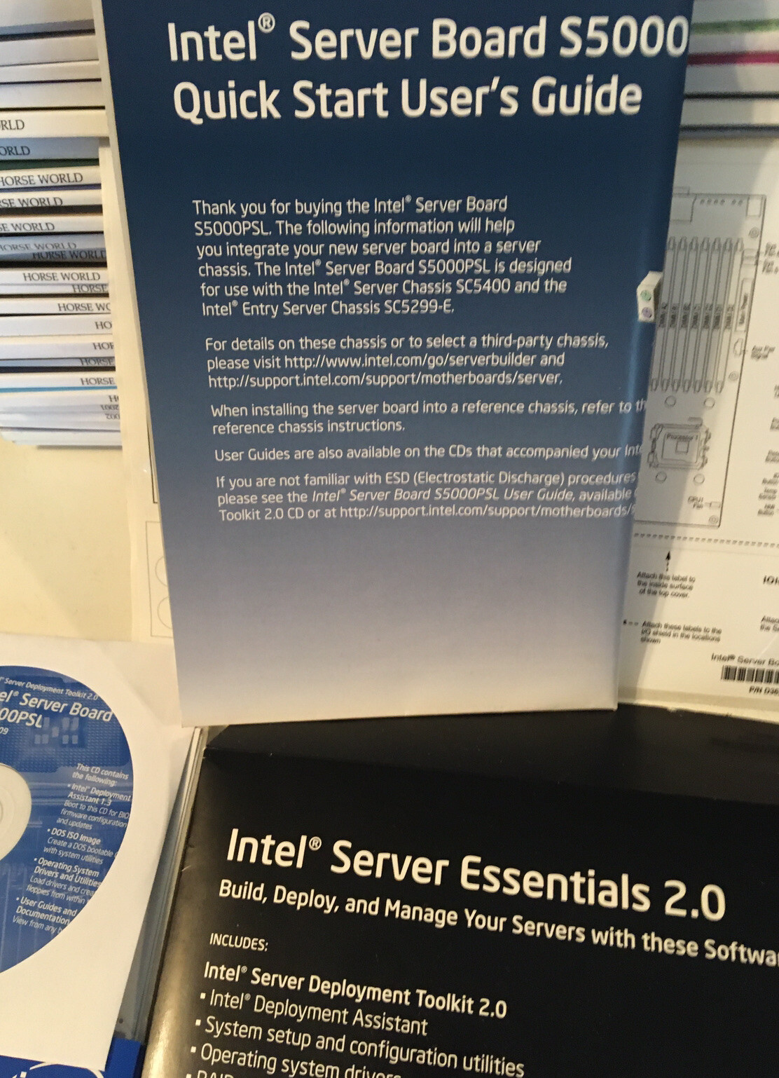 INTEL S5000PSL MULTI-CORE XEON SERVER BOARD with 2x xeon e5405 ...